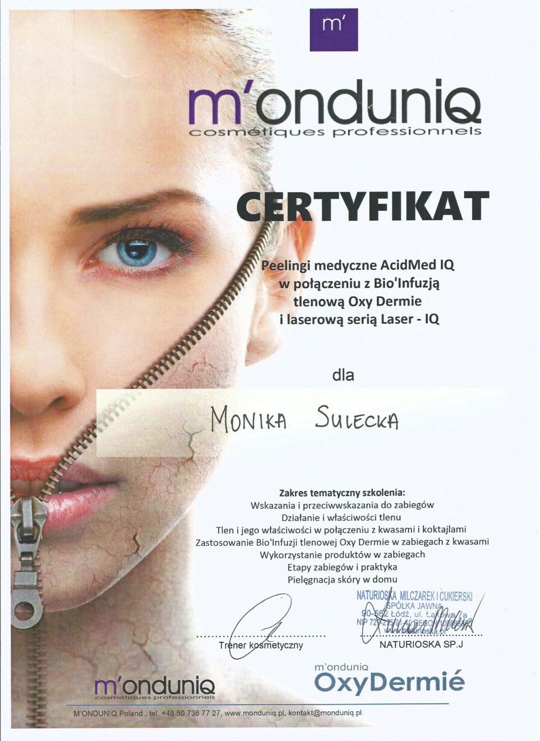 peeling AcidMed monduniq Bydgoszcz Salon Kosmetyczny Monika Sulecka Calm Kosmetyka - Salon ...